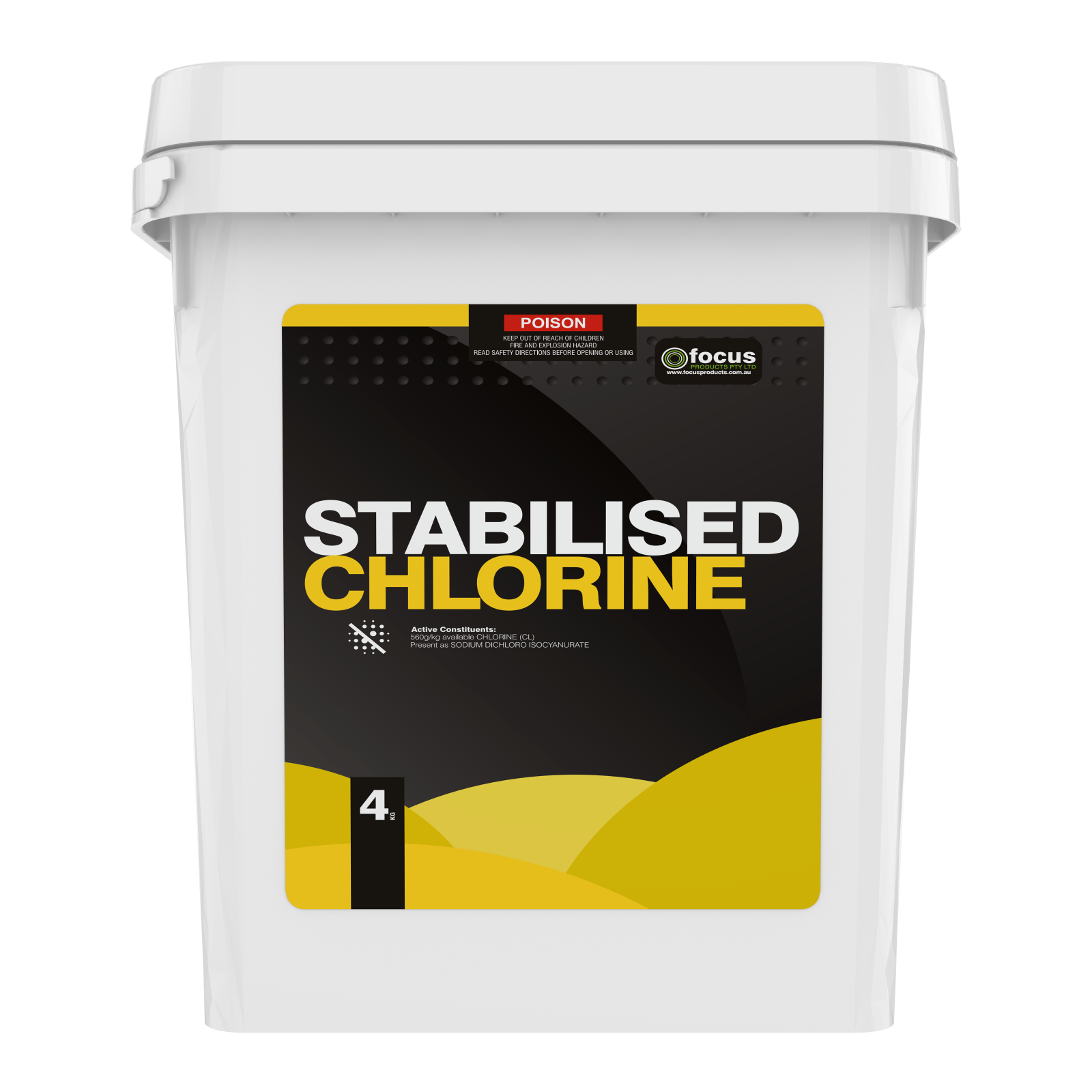 4Kg Focus Stabilised Chlorine - Canterbury Spa and Pool